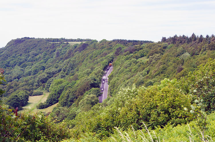 Looking towards Sutton Bank from Roulston Scar. The main Scottish ...