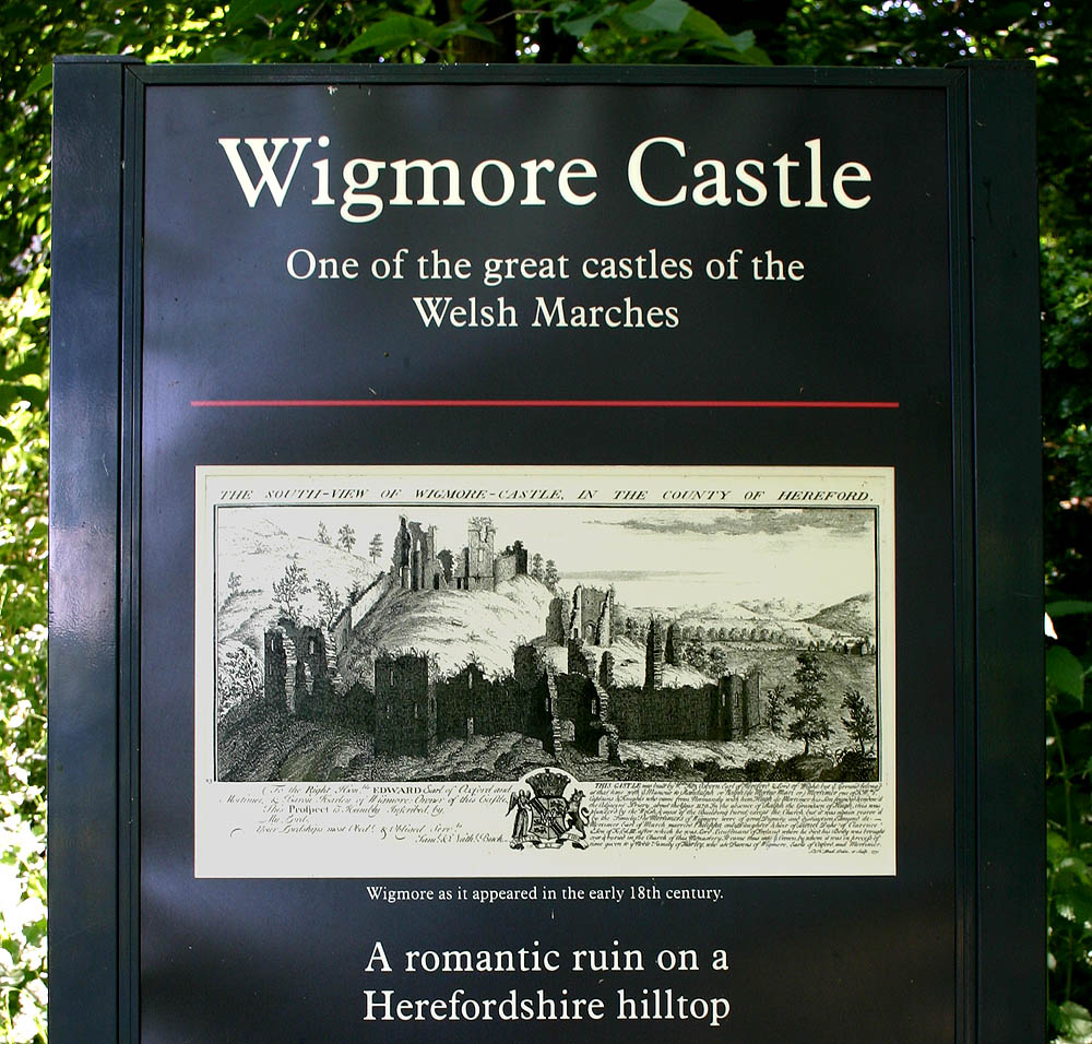 Wigmore Castle was a major fortified residence of the Mortimer family ...