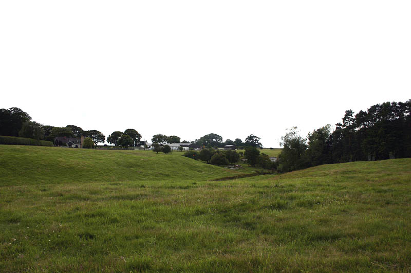 Looking south west from the minor road past the RAF depot. Showing the ...